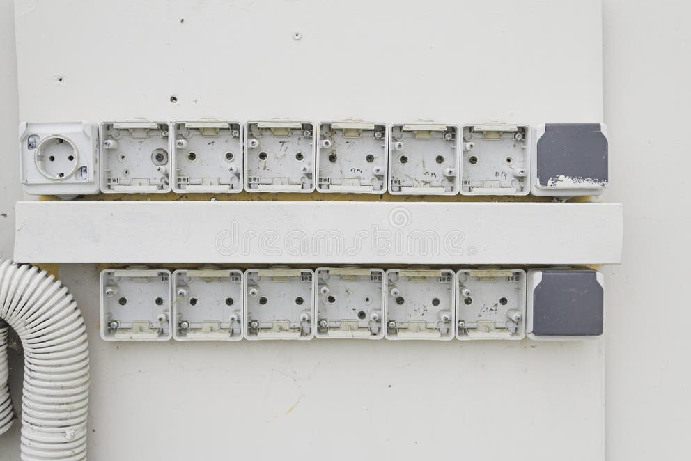 Broken plugs stock photo. Image of contact, live, electricity - 42376156