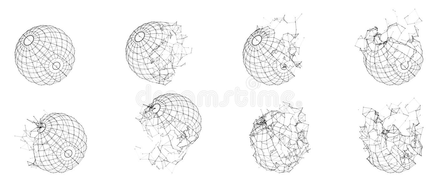 Broken Geometric Lines Stock Illustrations – 6,959 Broken Geometric ...