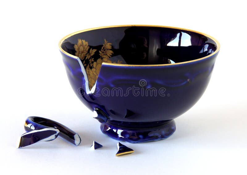 Broken Porcelain Plates stock photo. Image of dinner - 144943024