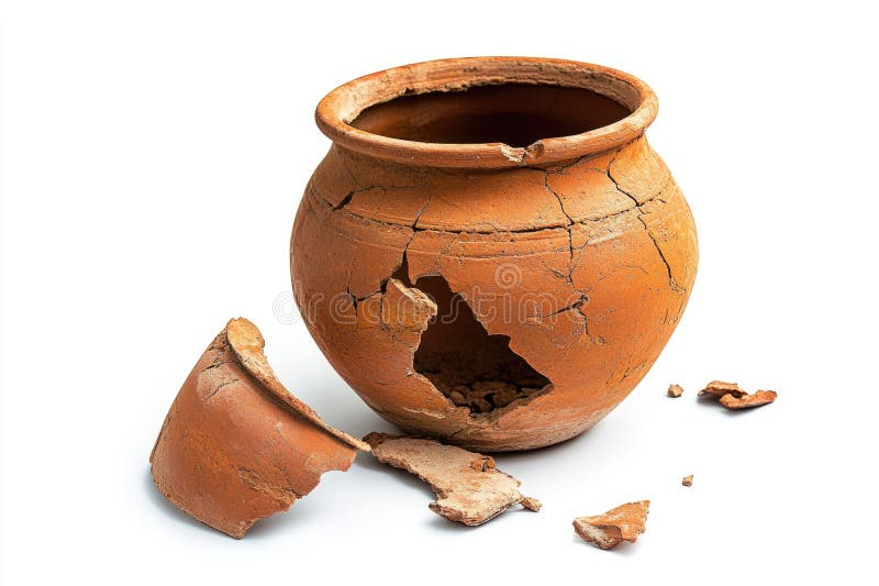 Broken Pot with a Hole in it Stock Image - Image of traditional ...