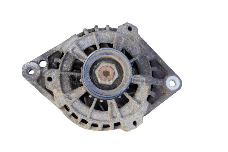 Close-up of an Old Car Generator, Broken Old Electric Alternator in the ...