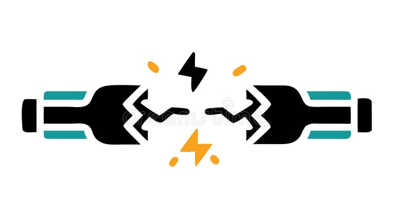 Broken Power Plug, Electrical Safety Hazard, Vector Design Generative ...