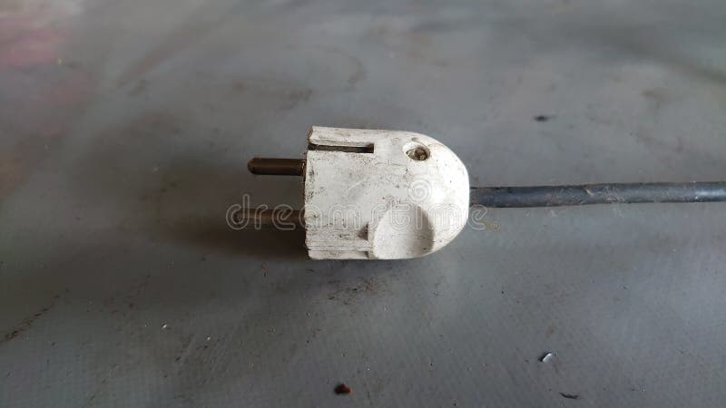Broken Power Plug in Factory Area Stock Photo - Image of industri ...