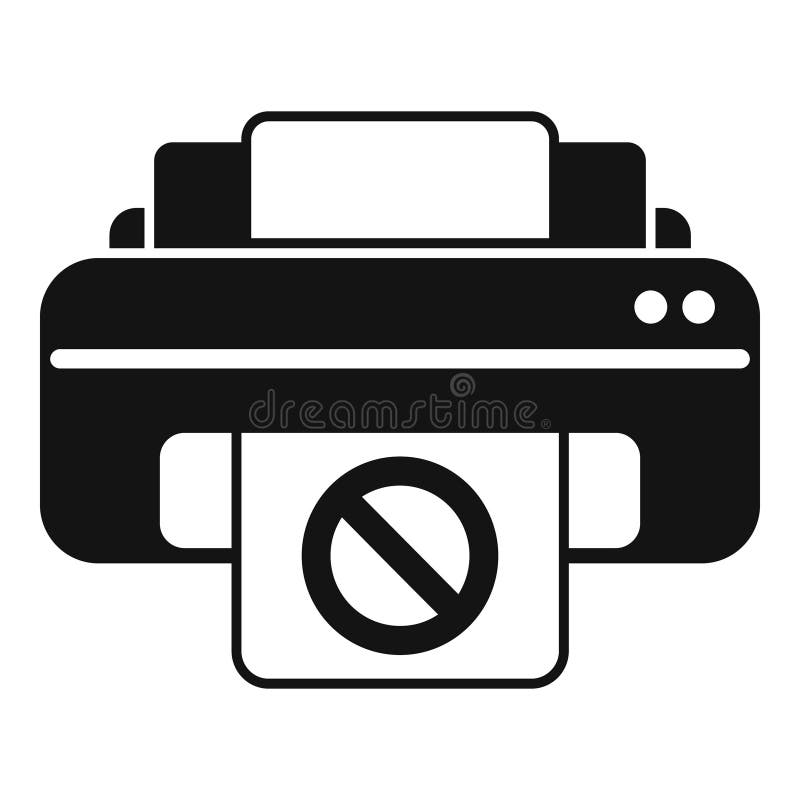 Broken Printer Icon Simple Vector. Ink Cartridge Filling Stock Vector ...