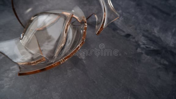 Broken Pyrex Dish on a Table Stock Image - Image of shards, careful ...