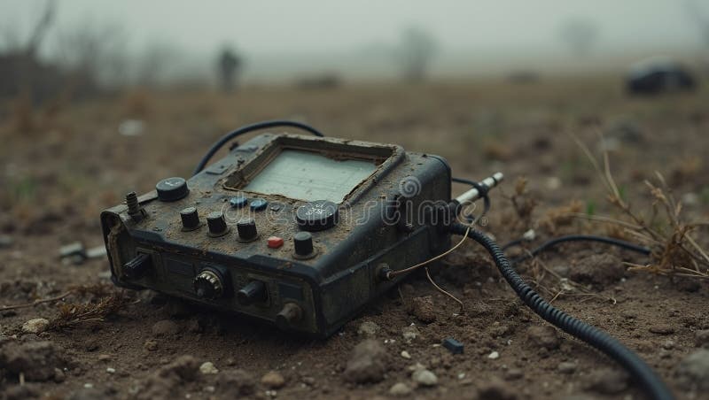 Broken Radio Transmitter on Battlefield Wires Exposed Buttons Smashed ...