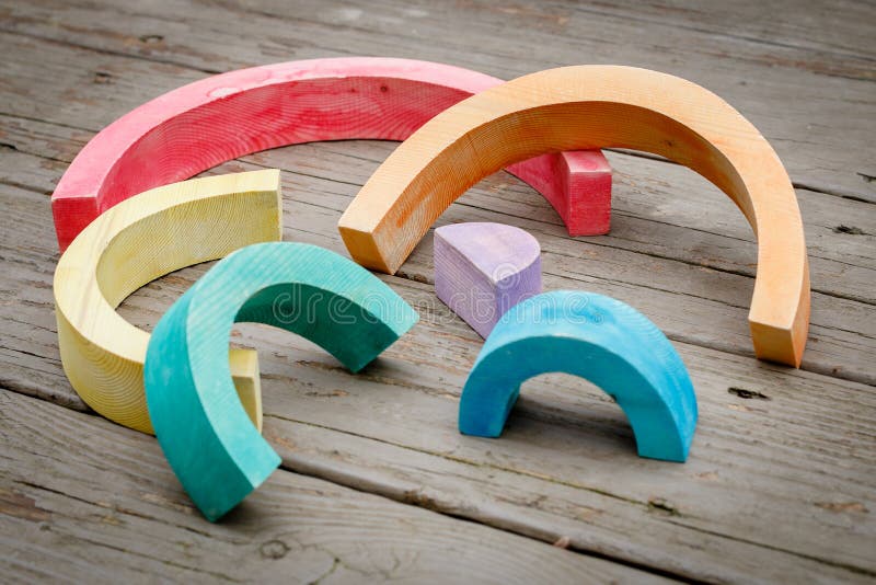 Broken Rainbow stock photo. Image of play, puzzle, colors - 65366088