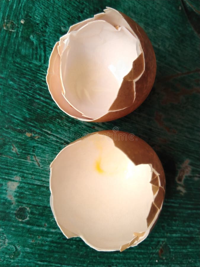 Broken Raw Egg Shells Looks Like Decorative Design Stock Photo - Image ...