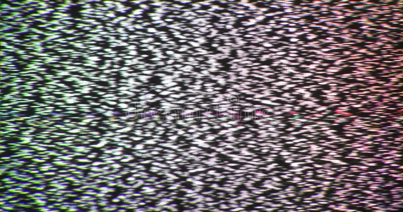 Broken Reception Tv Interference Noise Static Insert Element. Stock ...