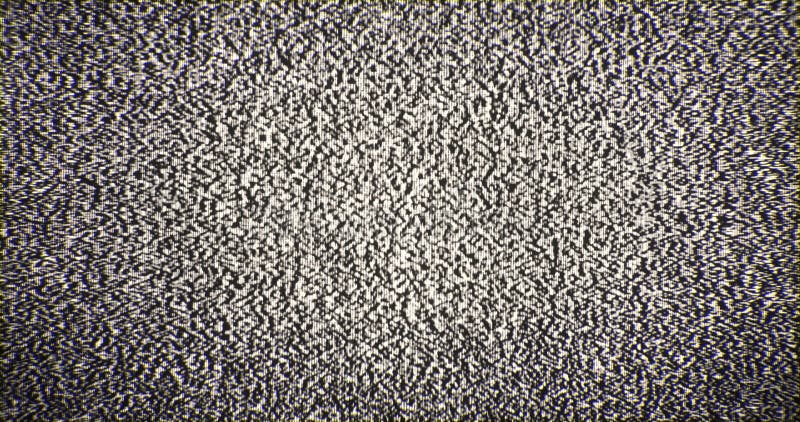 Broken Reception Tv Interference Noise Static Insert Element. Stock ...