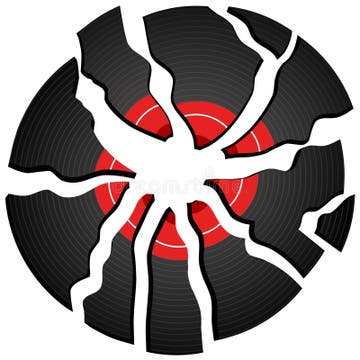 Broken Vinyl Record Stock Illustrations – 197 Broken Vinyl Record Stock ...