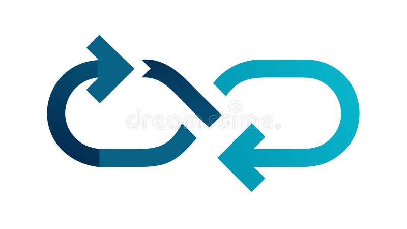 Broken Recycle Loop for Sustainability Challenge, Vector Design ...