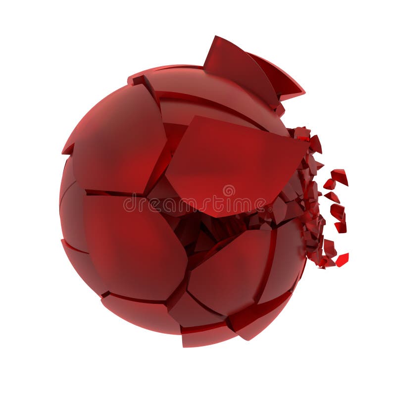 Broken glass ball stock illustration. Illustration of crushing - 80692036