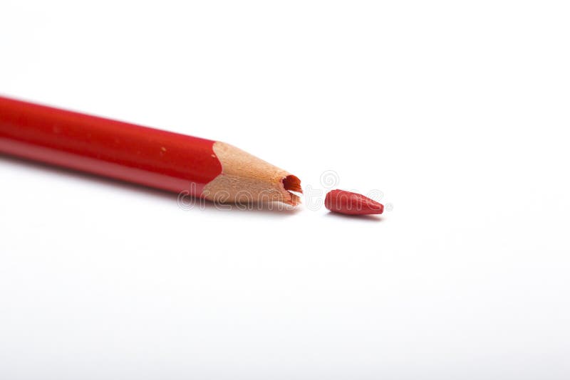 Pencil with a broken tip. stock image. Image of pencil - 42957013