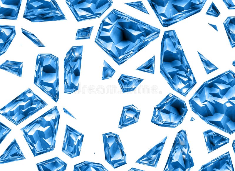 Broken Relief Blue Crystal Backgrounds with Clipping Path Stock Image ...