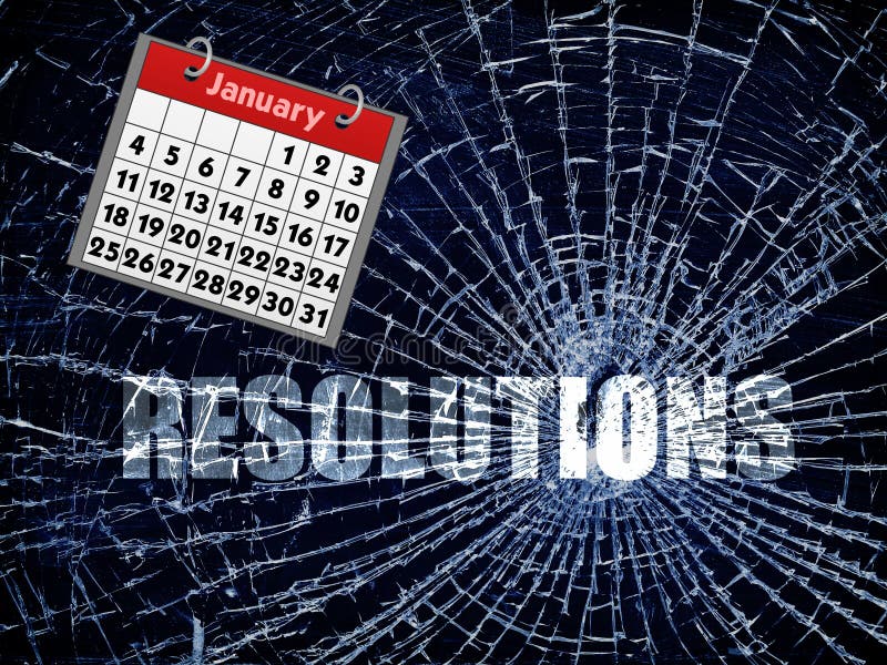Broken Resolutions stock illustration. Illustration of broken - 84911702