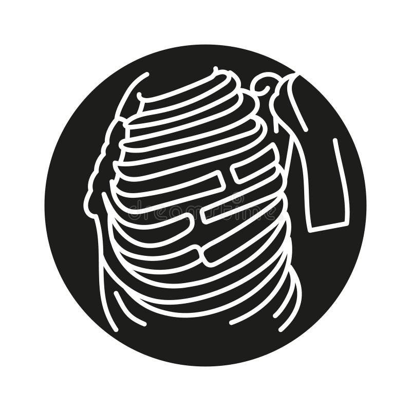 Broken Ribs Bone Line Black Icon Stock Illustrations – 3 Broken Ribs ...