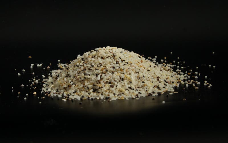 Broken Rice in Black Scene. Stock Photo - Image of fragrant, plant ...