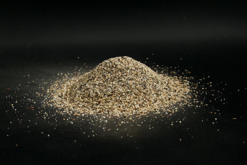 Broken Rice Broken in Black Scenes Stock Image - Image of thailand ...