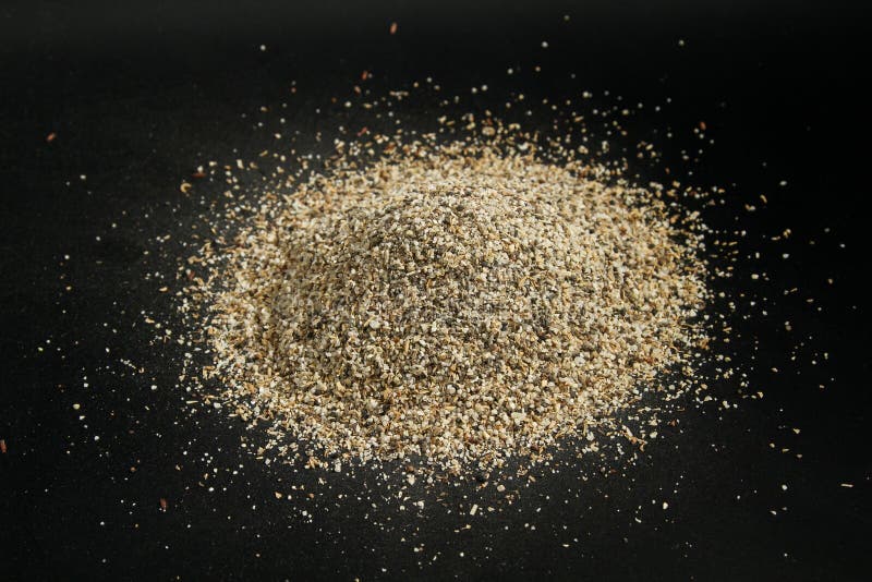 Broken Rice Broken in Black Scenes Stock Image - Image of grain ...