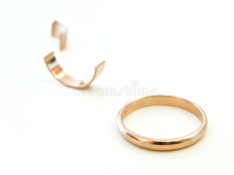 Broken ring stock image. Image of ring, connection, oath - 4516377