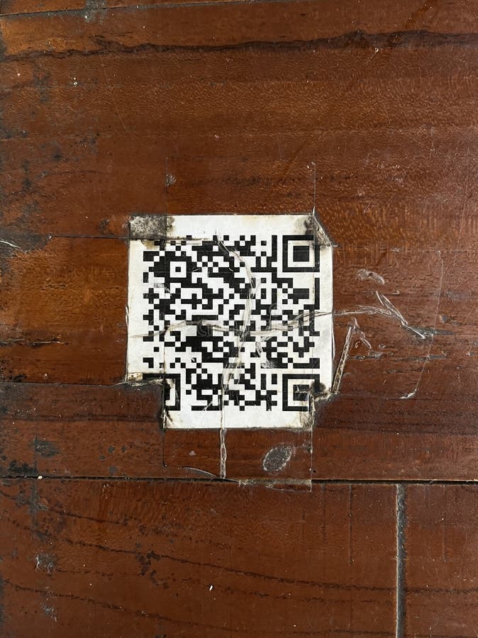 Broken and Ripped QR Code stock image. Image of transaction - 328044661