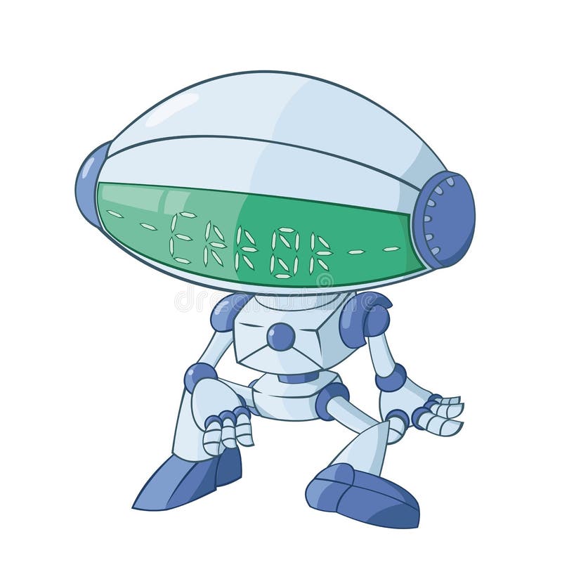 The broken robot stock vector. Illustration of humor - 17052038