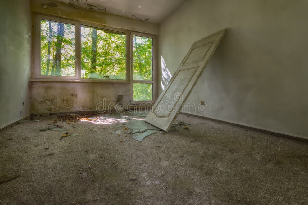 Devastated room in hotel stock image. Image of chaos - 196578719