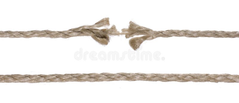Broken rope stock image. Image of concept, flaw, rope - 13148803