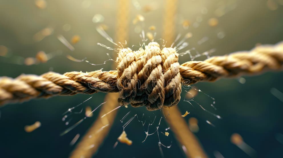 Broken Rope - Failure and Break Concept with Motion Blur and ...