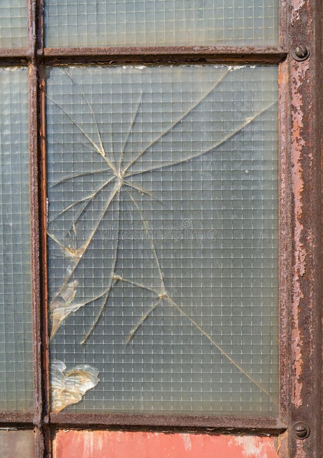 Broken and Rusted Window stock image. Image of glass - 37509603