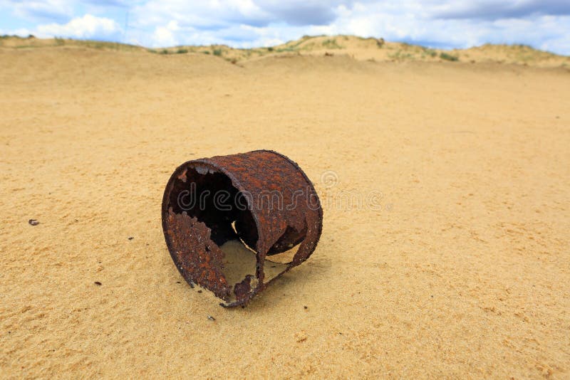 Broken rusty can stock image. Image of environment, refuse - 41486315