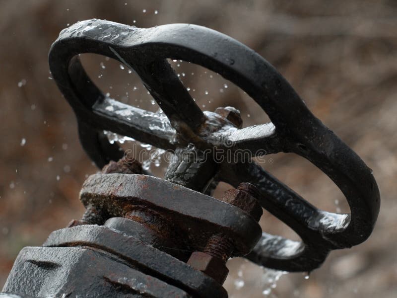 Broken Rusty Valve stock photo. Image of pipe, pipes, sunset - 2167442