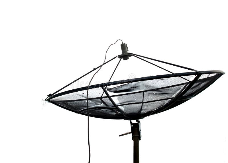 Broken Satellite Dish on the Floor Stock Image - Image of microwave ...