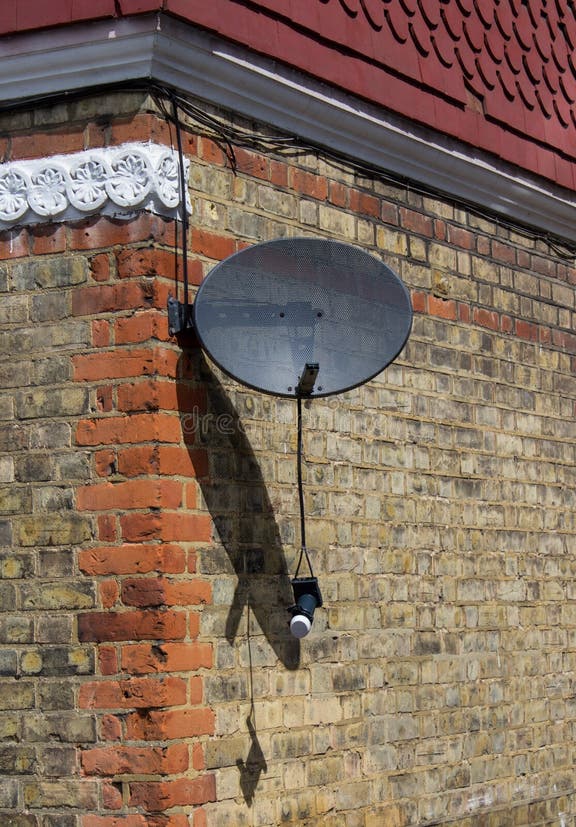 Broken satellite dish stock image. Image of television - 31811443