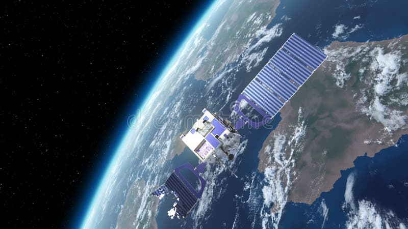 Broken Satellite Falling To Earth Stock Footage - Video of mars, radar ...