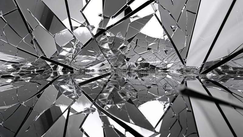 A Broken Scene through a Shattered Glass Reflecting Infinite Dimensions ...