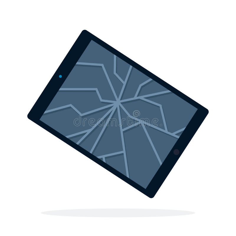 Screen Shattered Tablet Stock Illustrations – 95 Screen Shattered ...