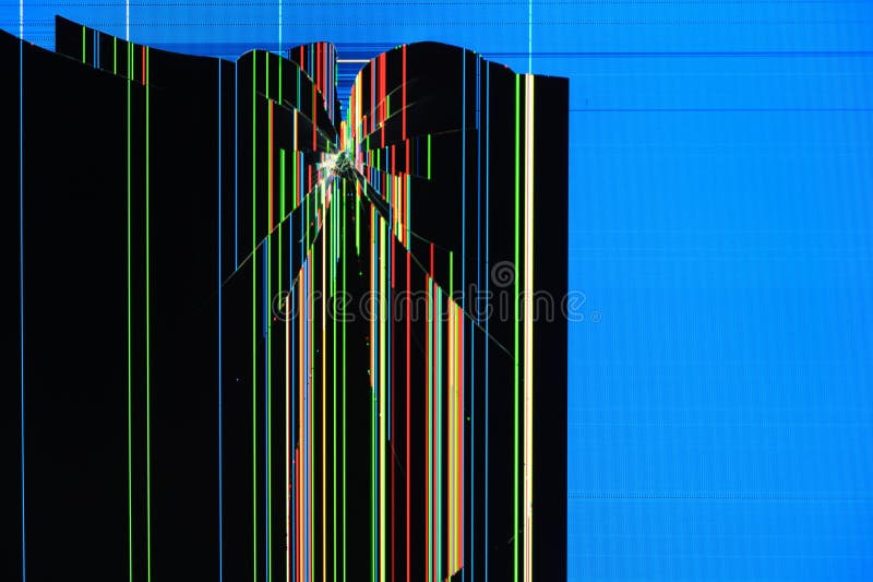 Broken Screen with Digital Artifacts Stock Photo - Image of graphic ...