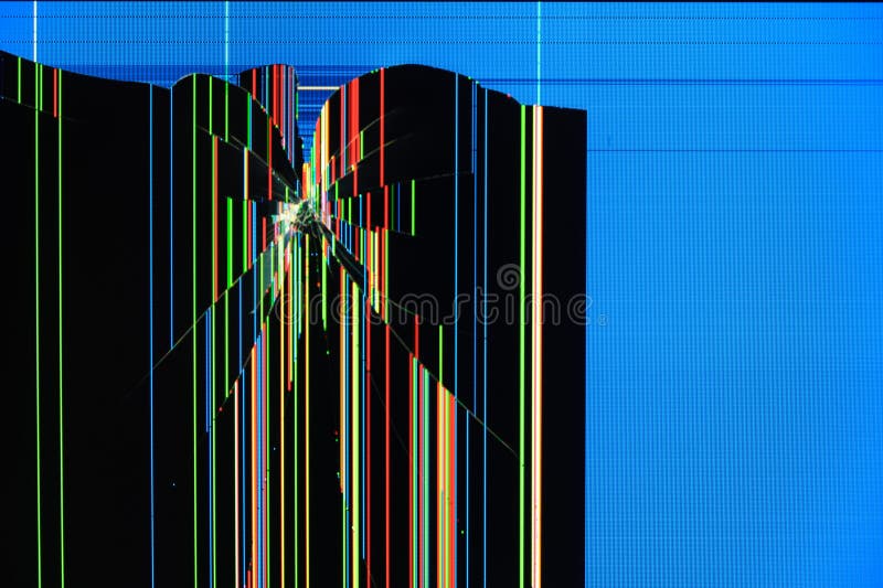 Broken Screen with Digital Artifacts Stock Image - Image of texture ...