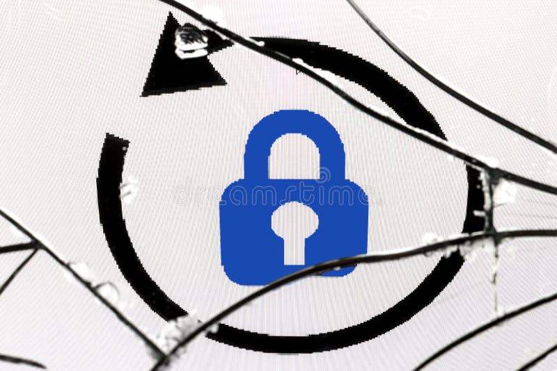 Broken screen-icon concept stock image. Image of concept - 132841921