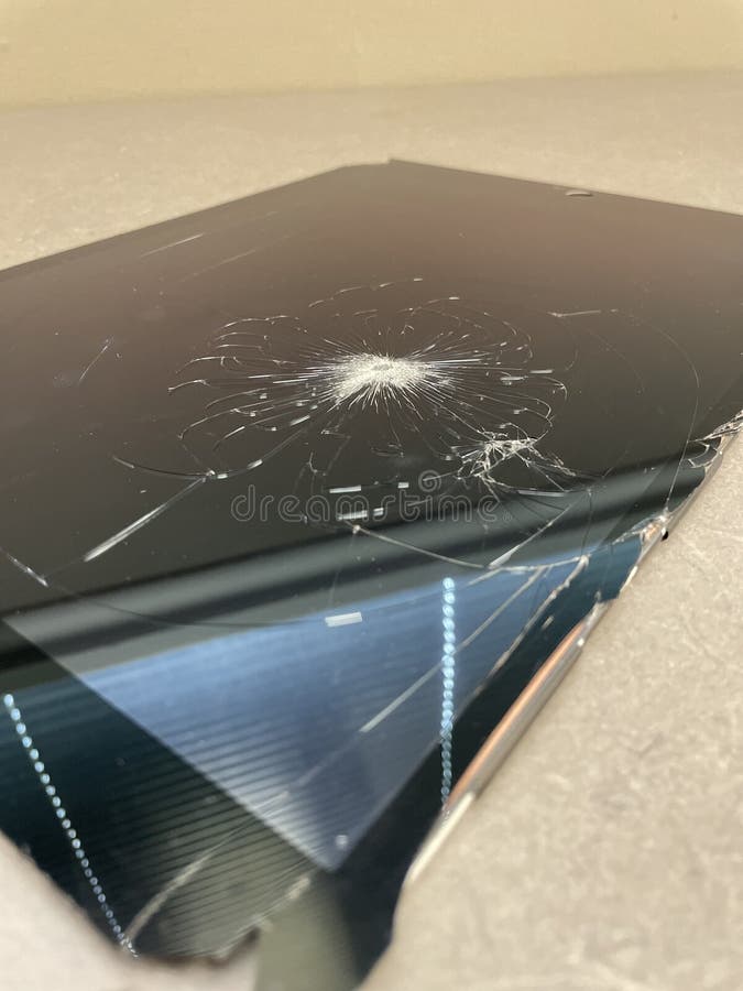 Broken Screen Tablets, Smartphones and Handheld Devices Stock Photo ...