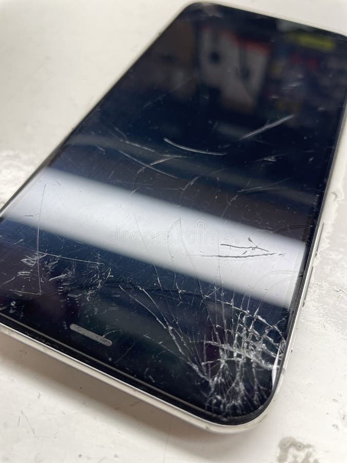 Broken Screen Tablets, Smartphones and Handheld Devices Stock Image ...