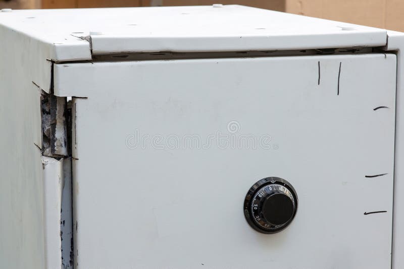 Broken a Sentry Safe. Unsuccessful Attempt To Break into the Safe Stock ...