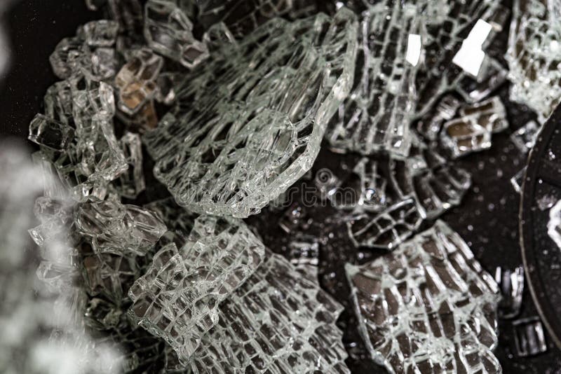 Broken Sharp Glass Pattern Texture Stock Image - Image of close, sharp ...