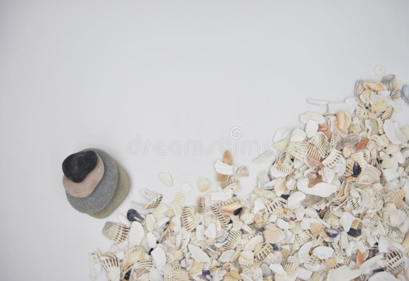 Broken Shells and Pebbles Background Stock Photo - Image of background ...
