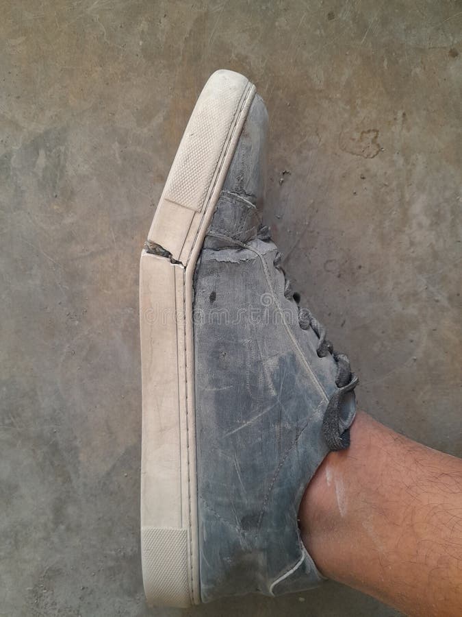 Broken shoes stock photo. Image of foot, broken, damaged - 288161458