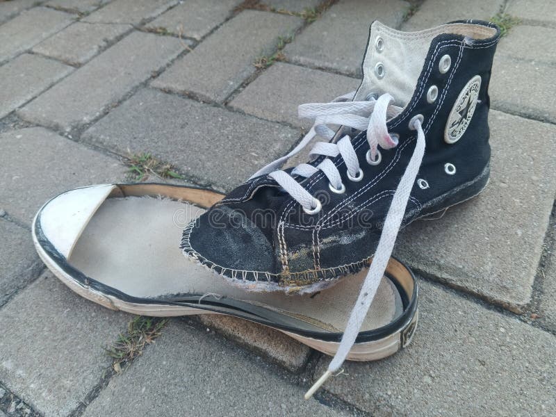 Broken Shoes are Proof of the Hardships of Life Editorial Photography ...