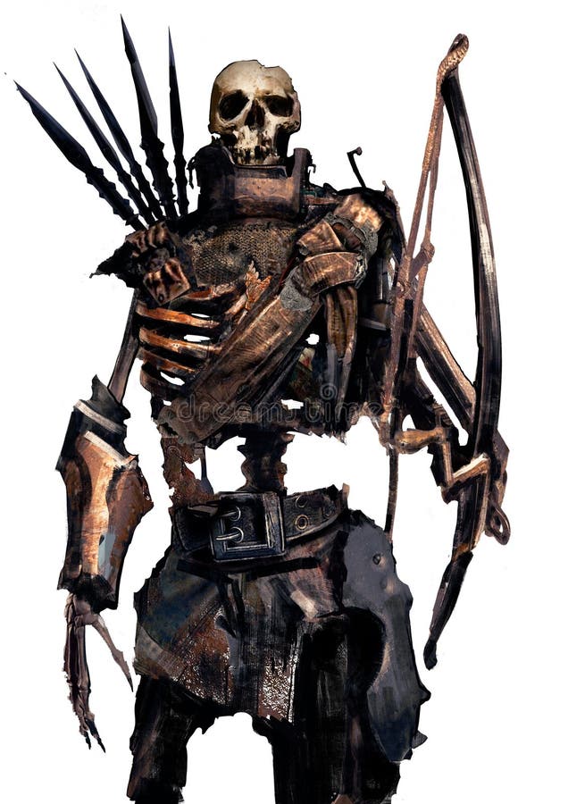 A Broken Skeleton with a Huge Bow Fitted into Its Body instead of an ...