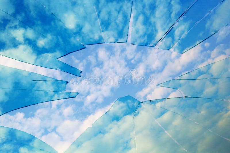 A broken sky stock photo. Image of reflected, broken - 61725604